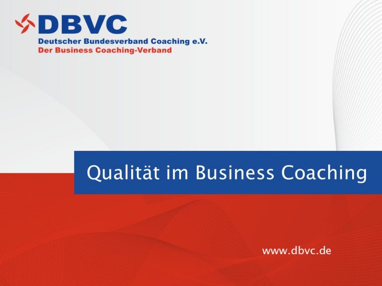 Was ist der DBVC? Und wieso sollten (angehende) Coaches und Coachees ...